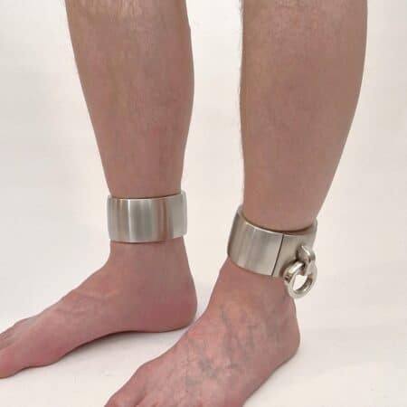 50mm Ankle Cuffs in Stainless Steel | Swedish Collar
