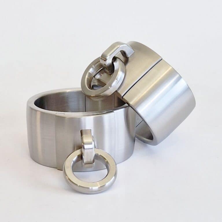 50mm Ankle Cuffs in Stainless Steel | Swedish Collar